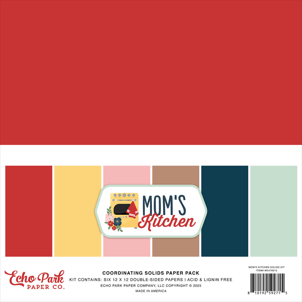 Mom's Kitchen 12x12 Inch Coordination Solids Paper Pack (MK470015 ...