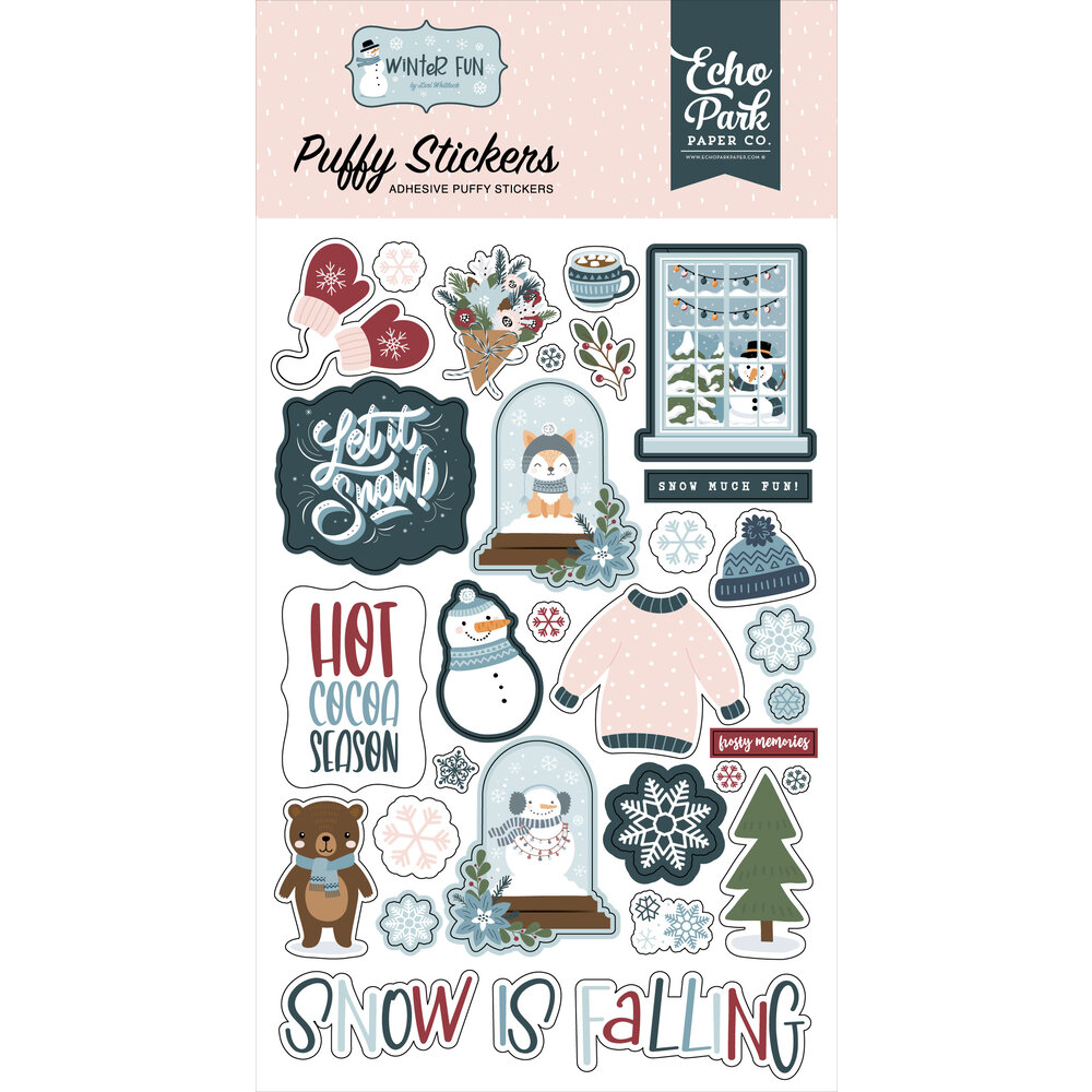 Winter Fun Puffy Stickers (WF468066) - Craftlines B.V.