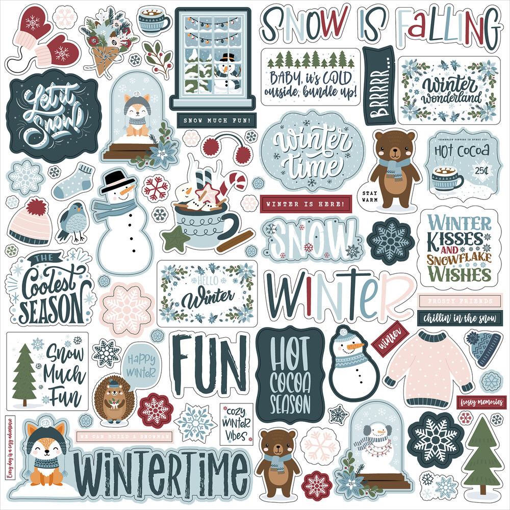 Winter Fun Element Sticker (WF468014) - Craftlines B.V.