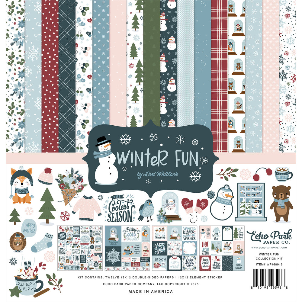 Winter Fun 12x12 Inch Collection Kit (WF468016) - Craftlines B.V.