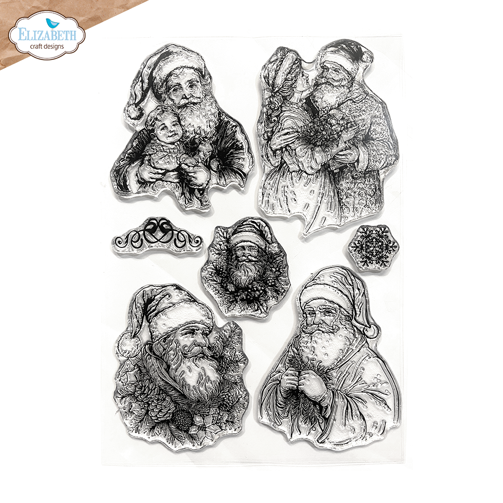 Golden Season Stamps Santa (CS425) - Craftlines B.V.