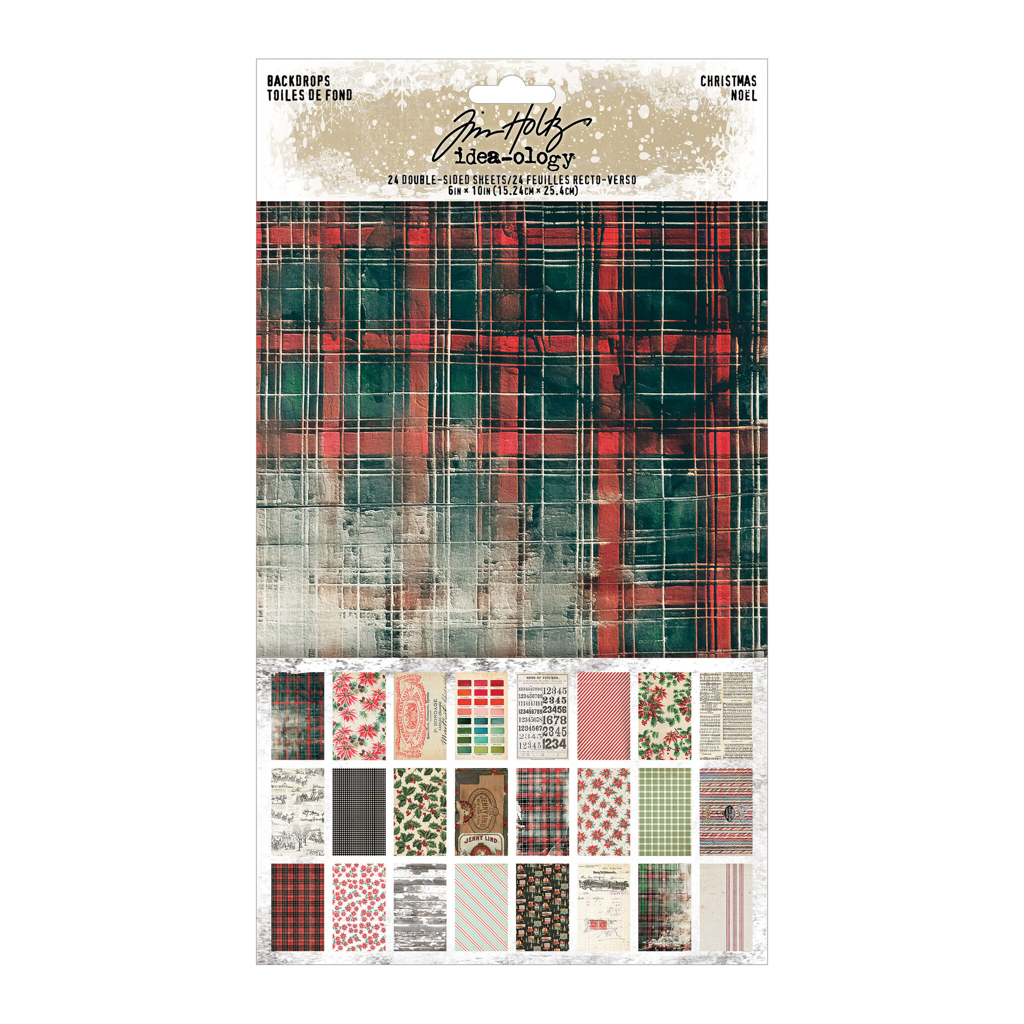 Tim Holtz Christmas Backdrops (TH94443) - Craftlines B.V.