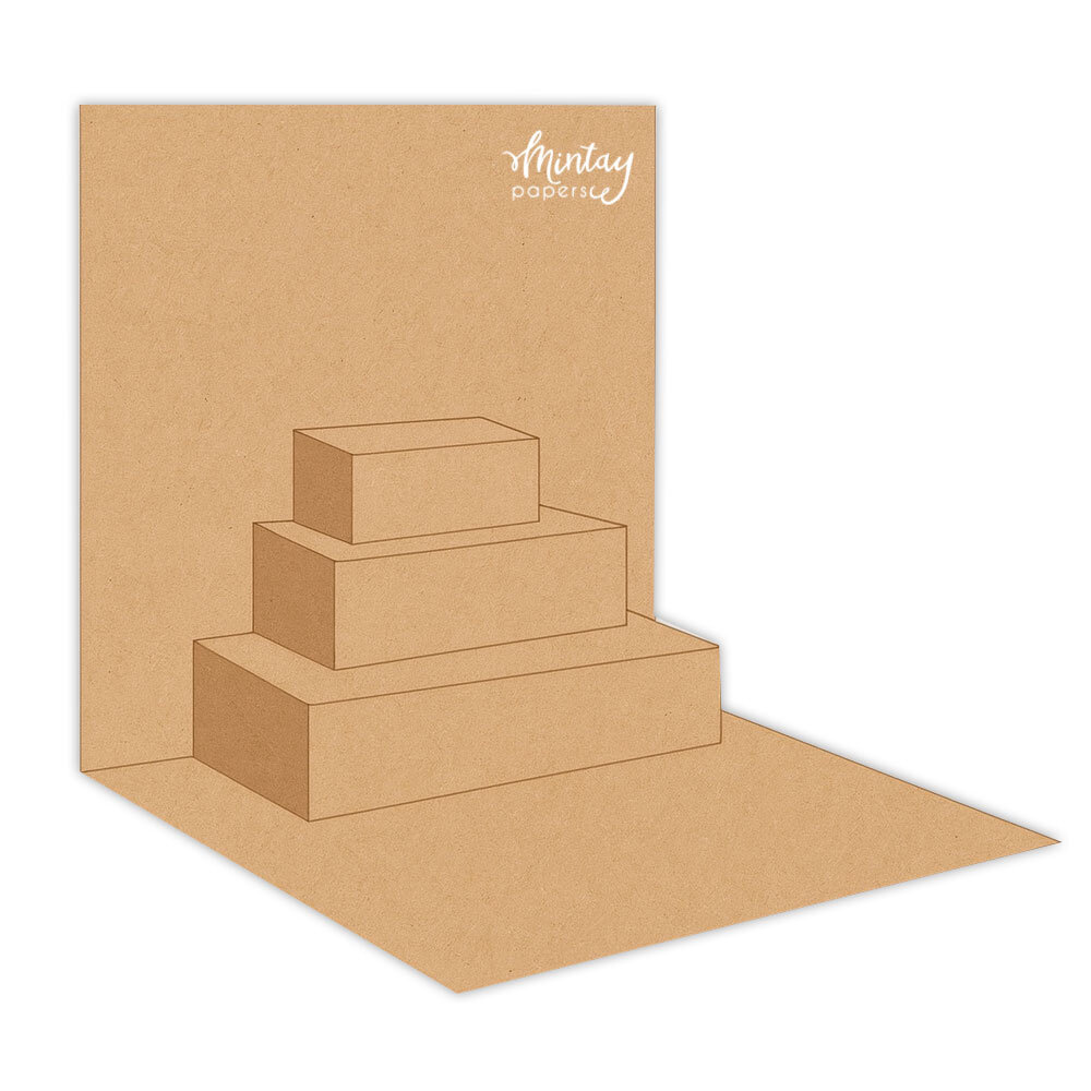 Basic Pop-Up Card Insert Kraft (5pcs) (MT-BASIC-C60) - Craftlines B.V.
