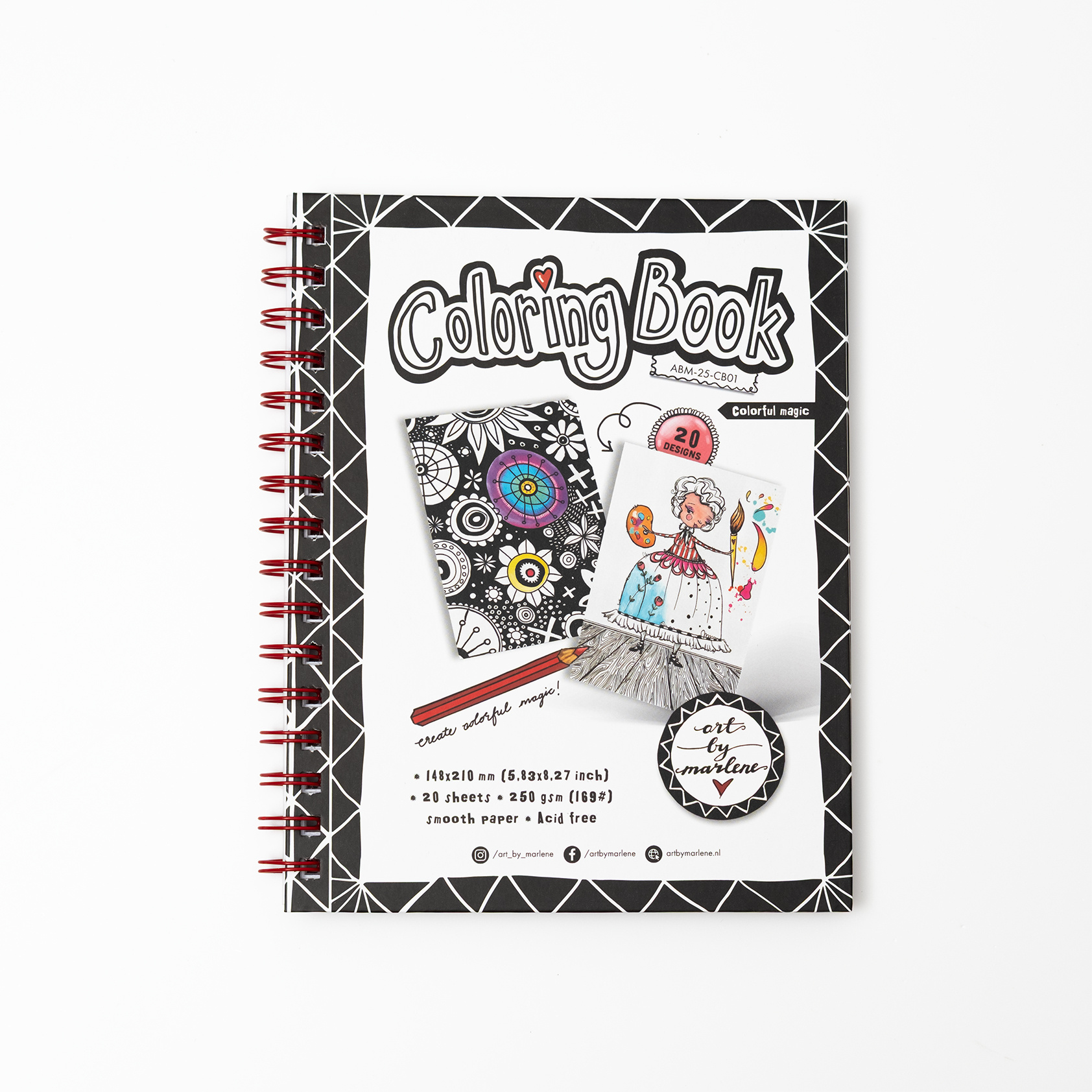 Colorful Magic A5 Coloring Book (ABM-25-CB01) - Craftlines B.V.