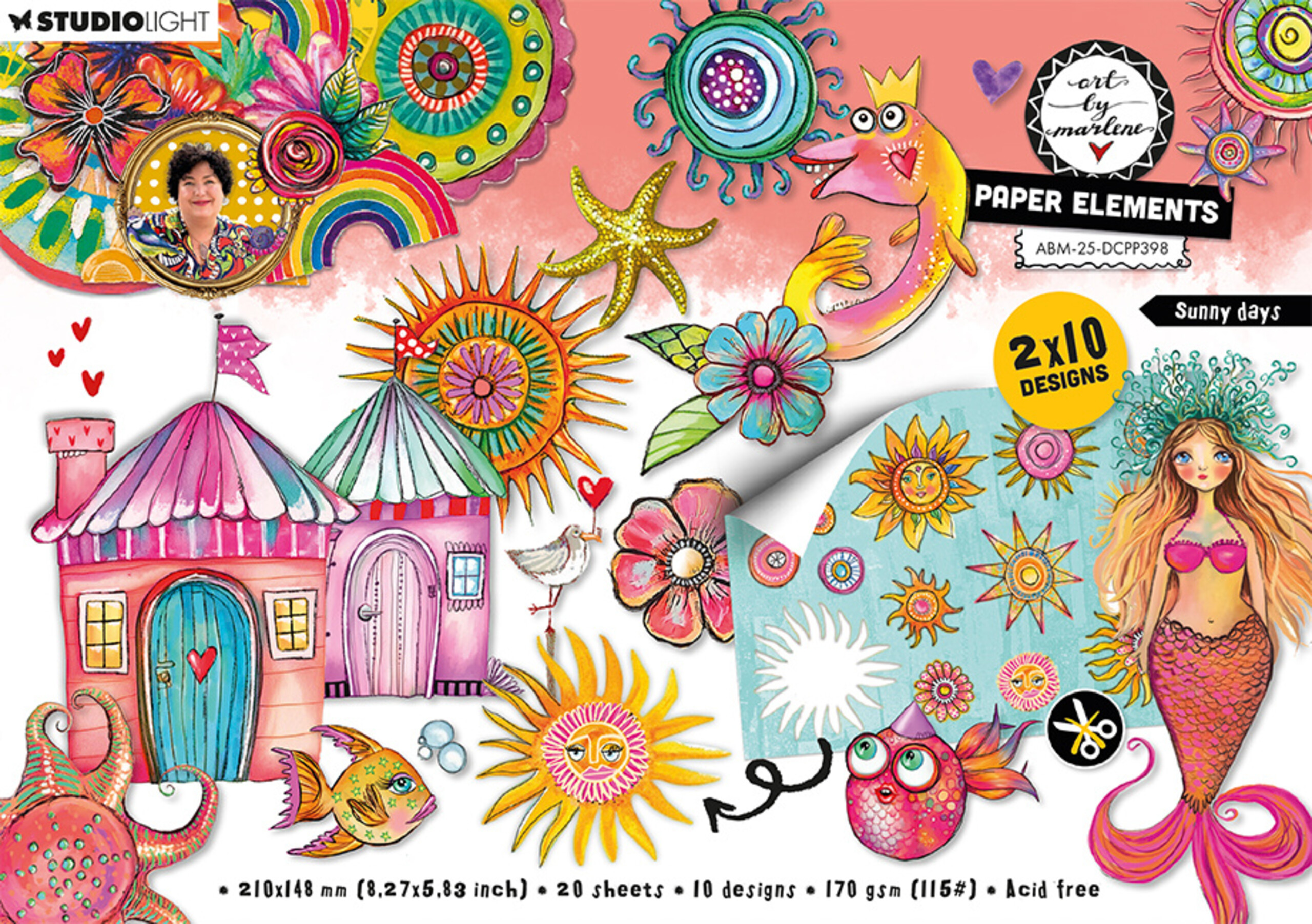 Sunny Days A5 Paper Elements (ABM-25-DCPP398) - Craftlines B.V.
