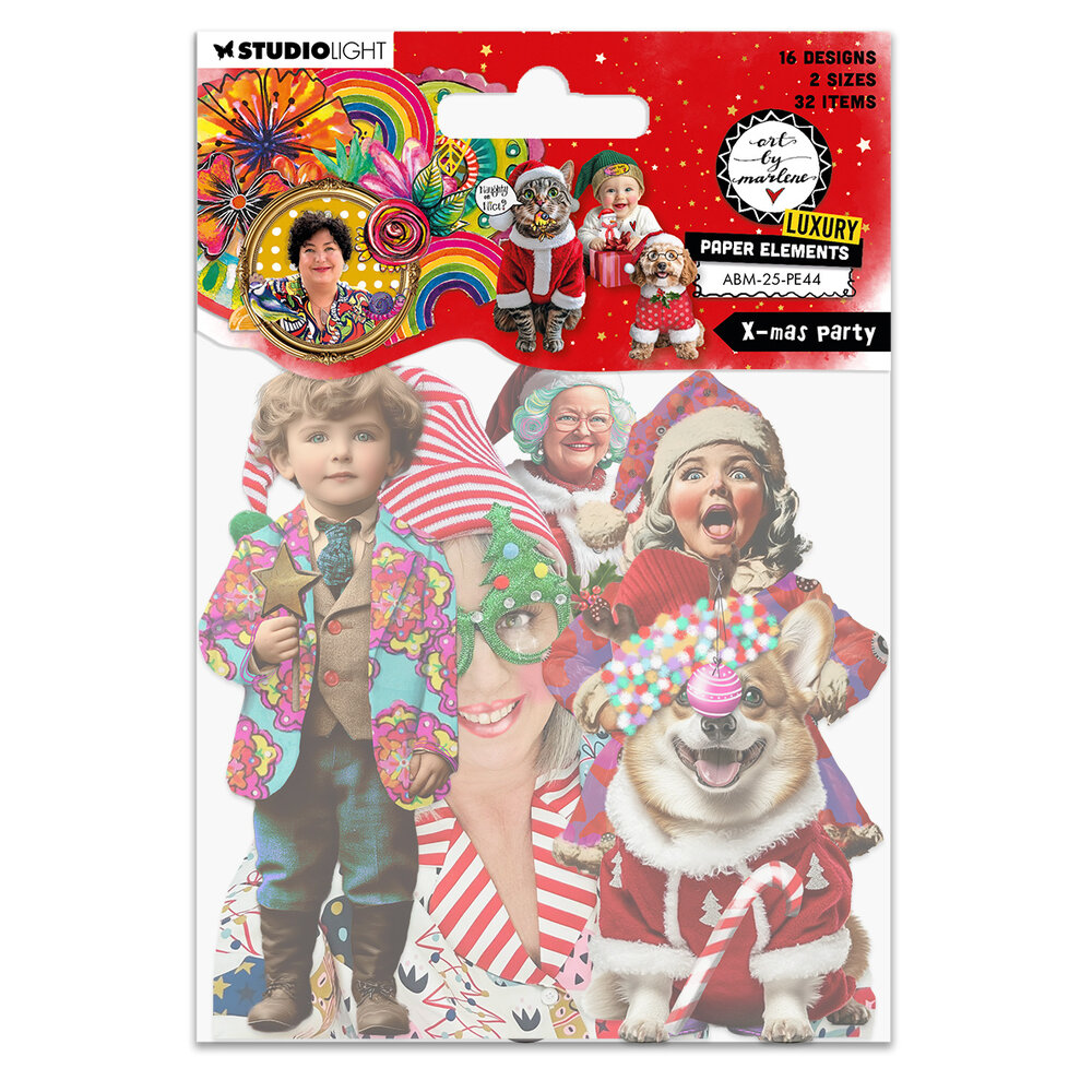 X-Mas Party Luxury Paper Elements (ABM-25-PE44) - Craftlines B.V.