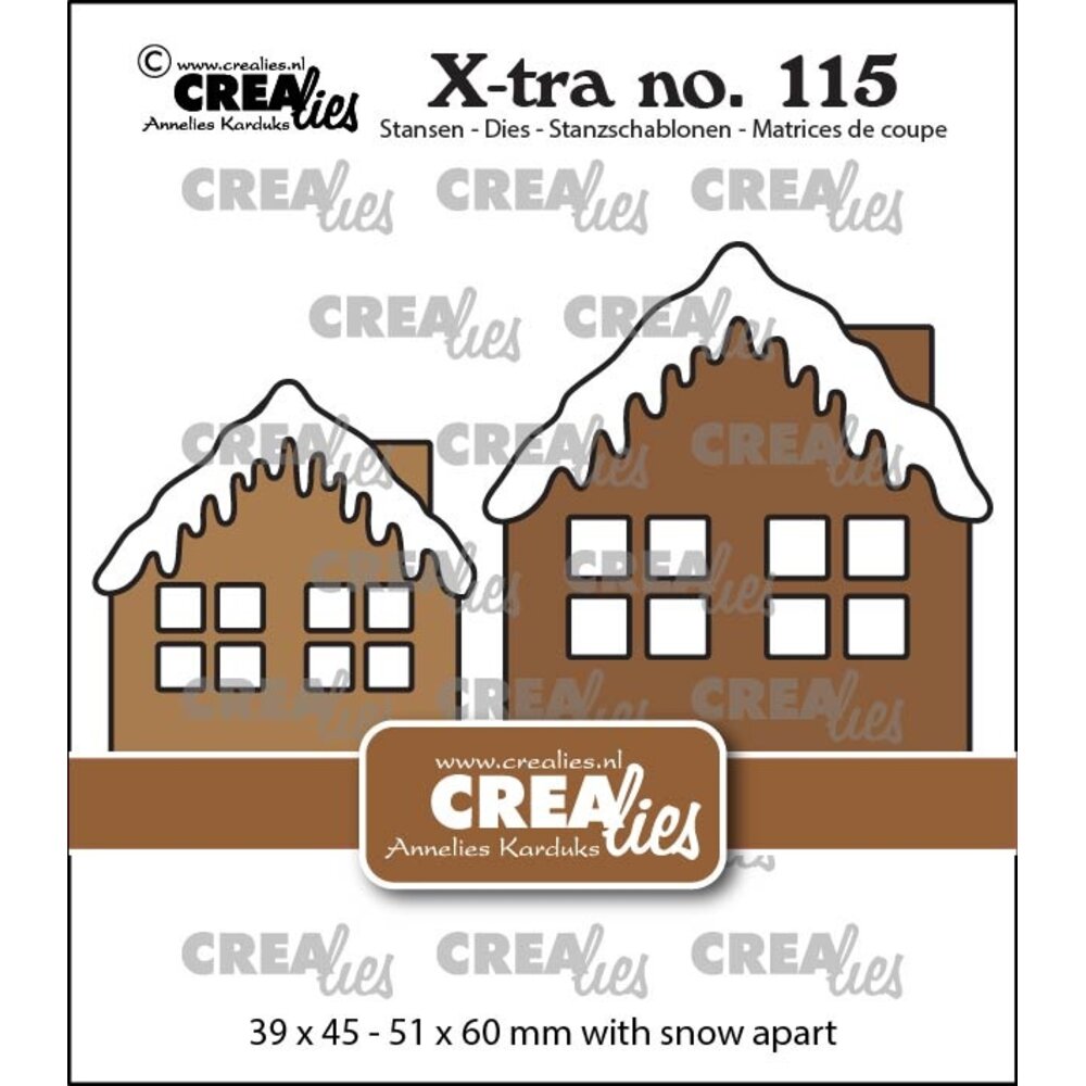 Xtra Stansen 2X Huisje A Met Sneeuwdak Midden En Groot (CLXtra115 ...
