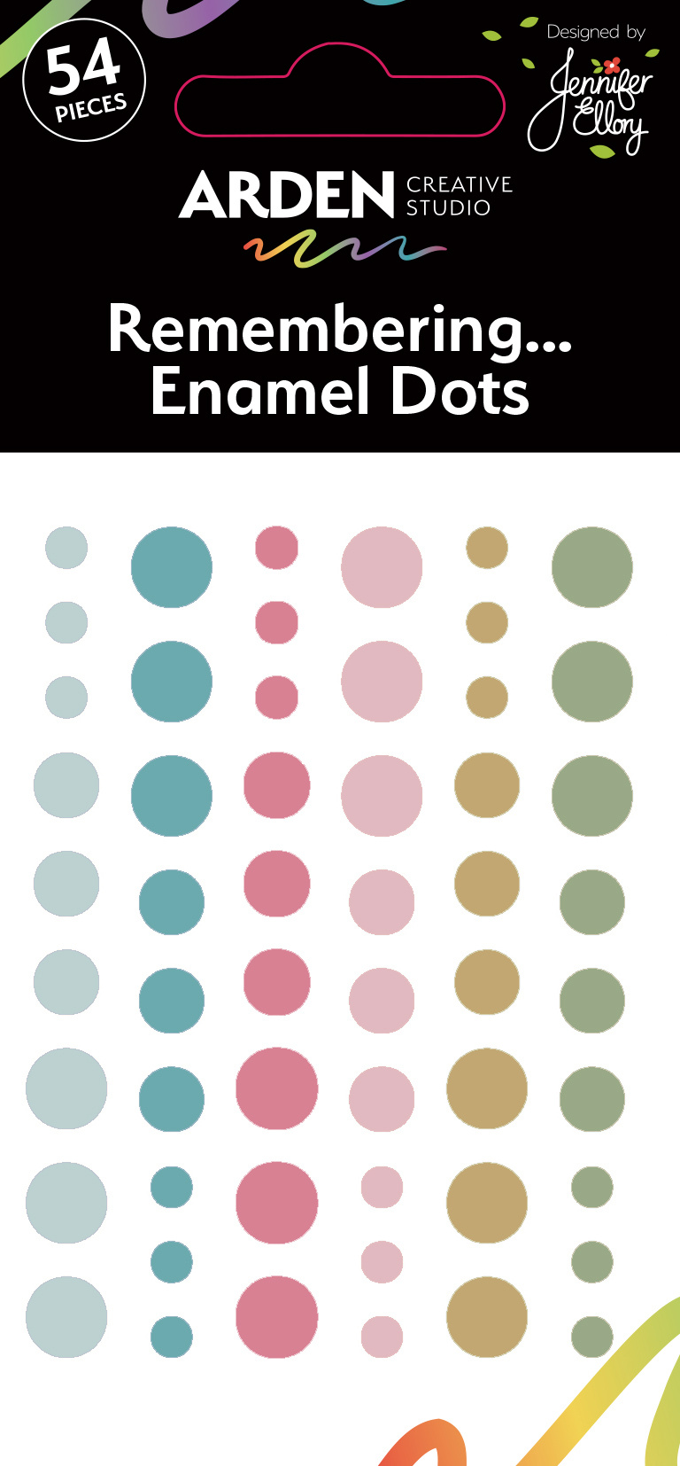 Remembering... Enamel Dots (54pcs) (ACSED0005) - Craftlines B.V.