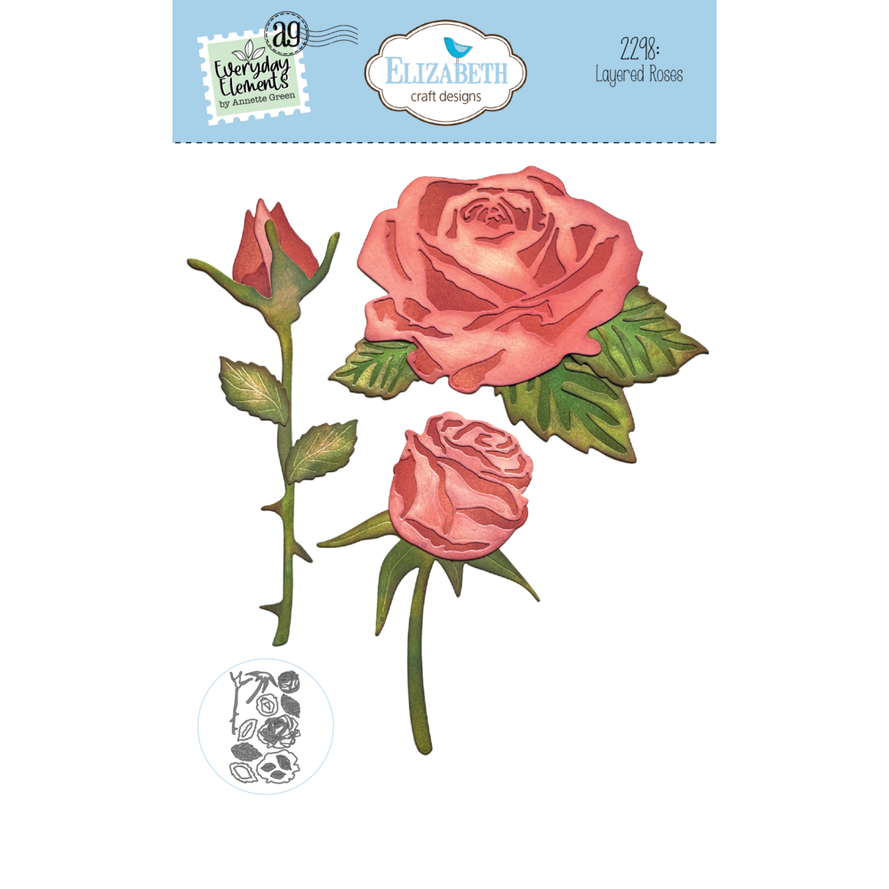 Romantic Revival Die Layered Roses (2298) - Craftlines B.V.