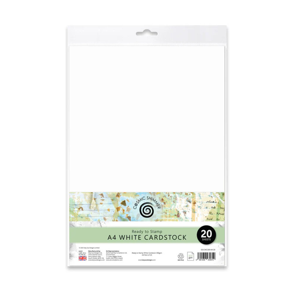 Ready to Stamp A4 White Cardstock 300gsm (20pcs) (03-CWC300-A4-20 ...