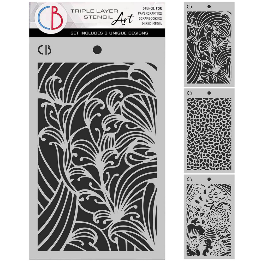 Book Lovers 5x8 Inch Stencil Mix Triple Layer Set (MSX004) - Craftlines ...