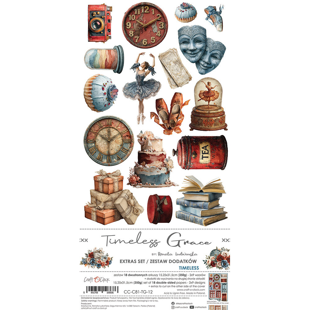 Timeless Grace Extras Set Timeless (CC-C81-TG-12) - Craftlines B.V.
