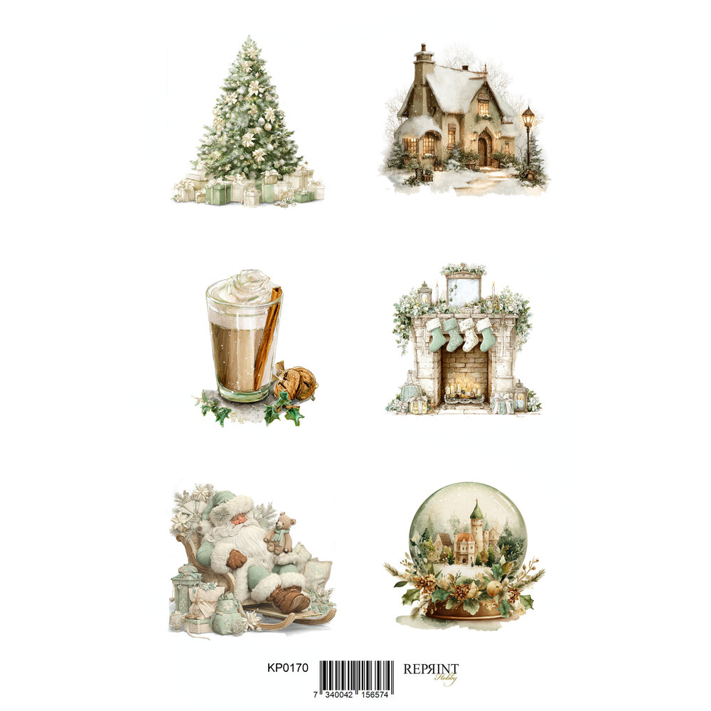 Home For Christmas A4 Cutouts (KPA4114) - Craftlines B.V.