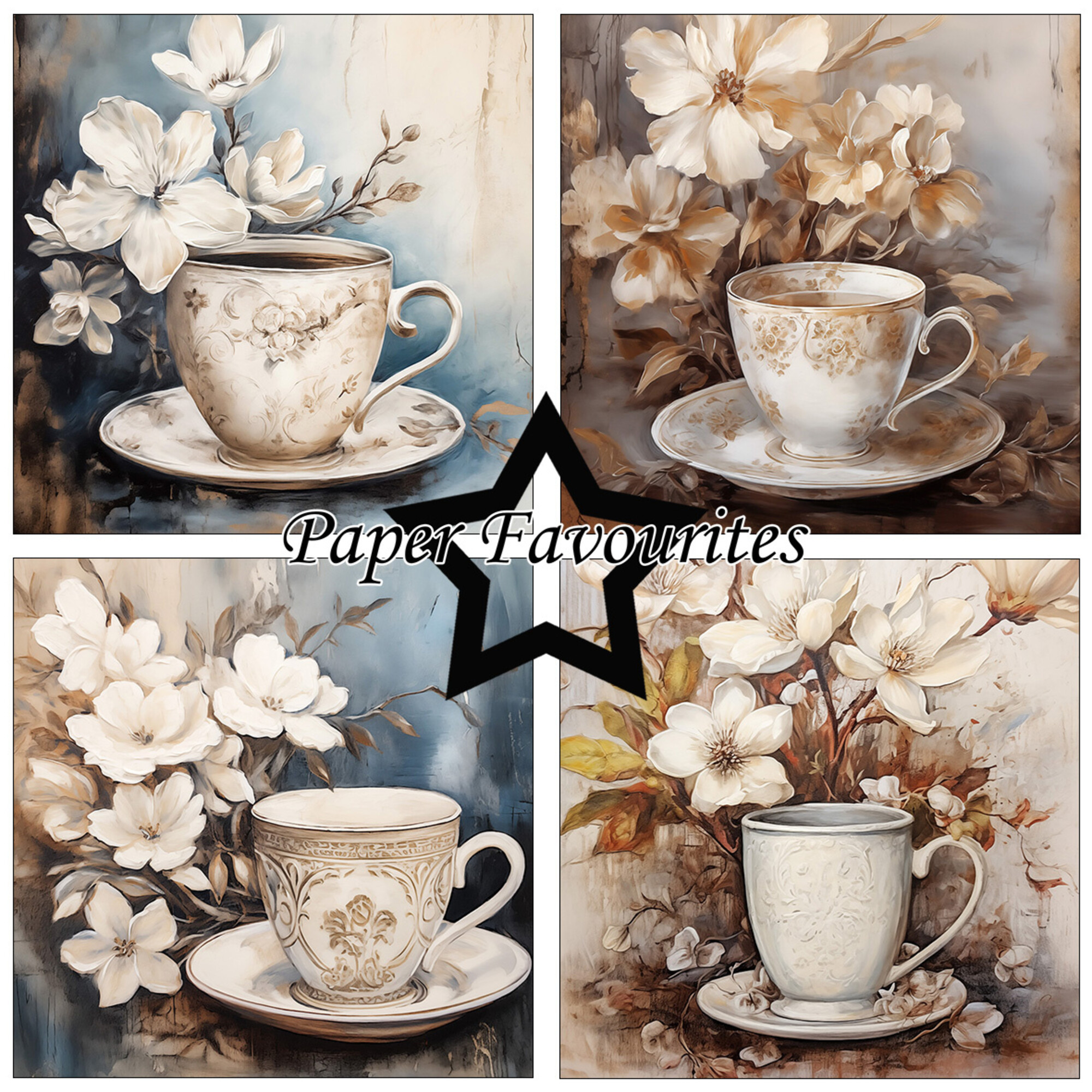 Cup of Coffee 6x6 Inch Paper Pad (PF560) - Craftlines B.V.