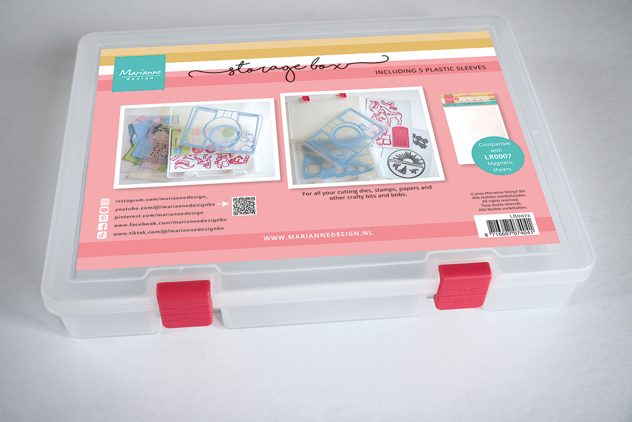 Storage Box (incl 5 Plastic Sleeves) (LR0072) - Craftlines B.V.
