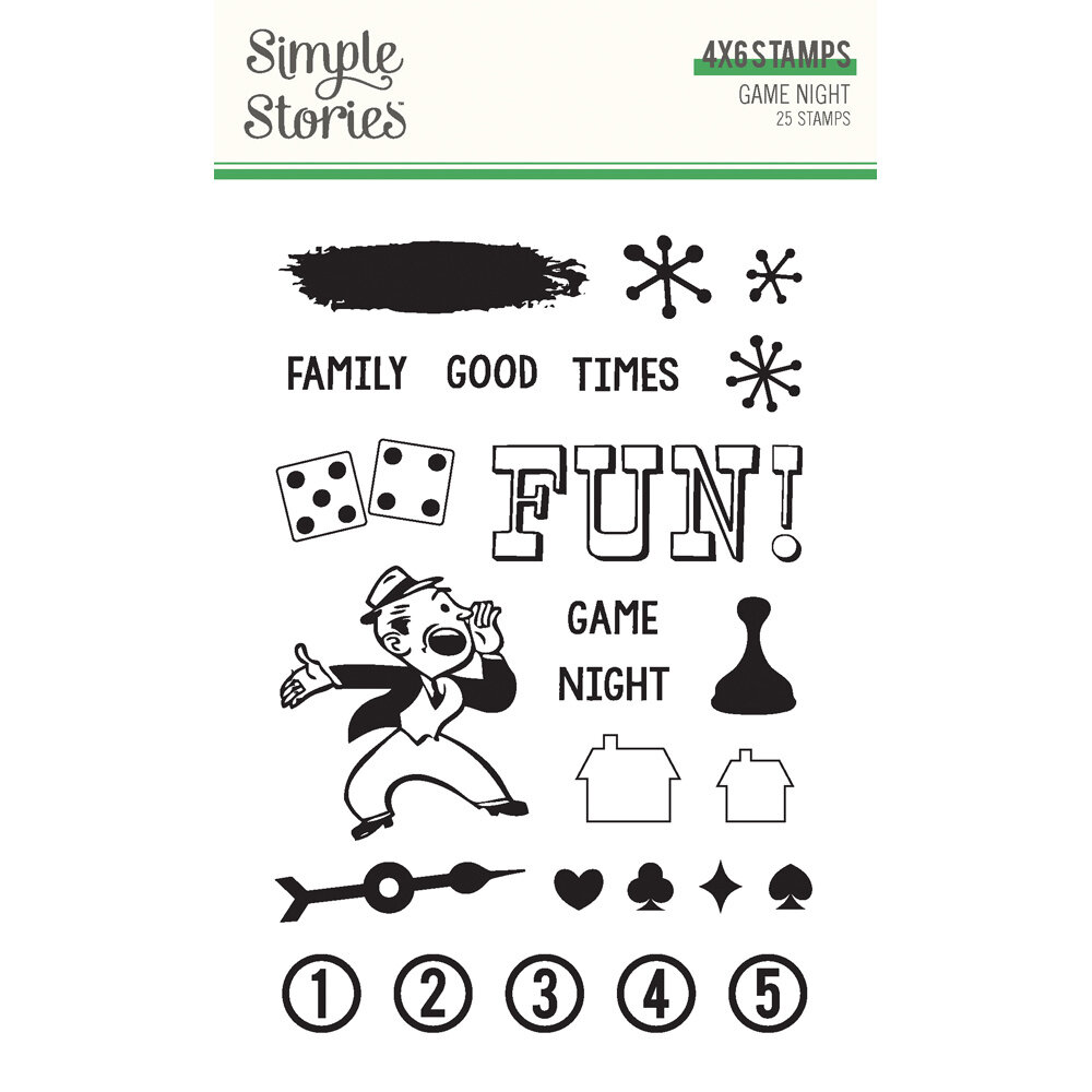 Game Night Stamps (26116) - Craftlines B.V.