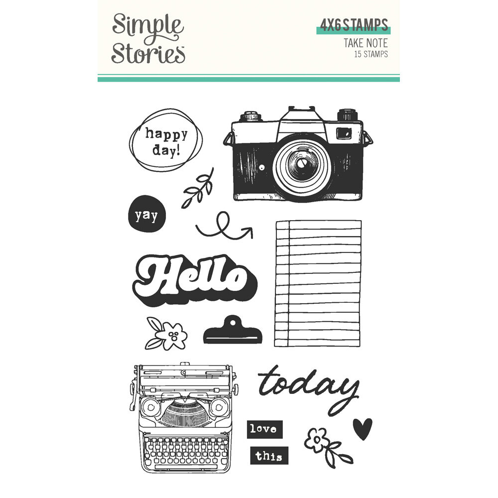 Take Note Stamps (25916) - Craftlines B.V.