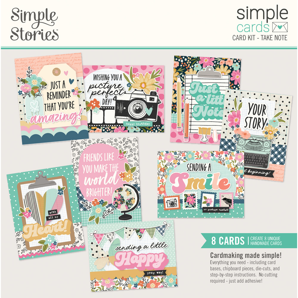 Take Note Simple Cards Kit (25927) - Craftlines B.V.