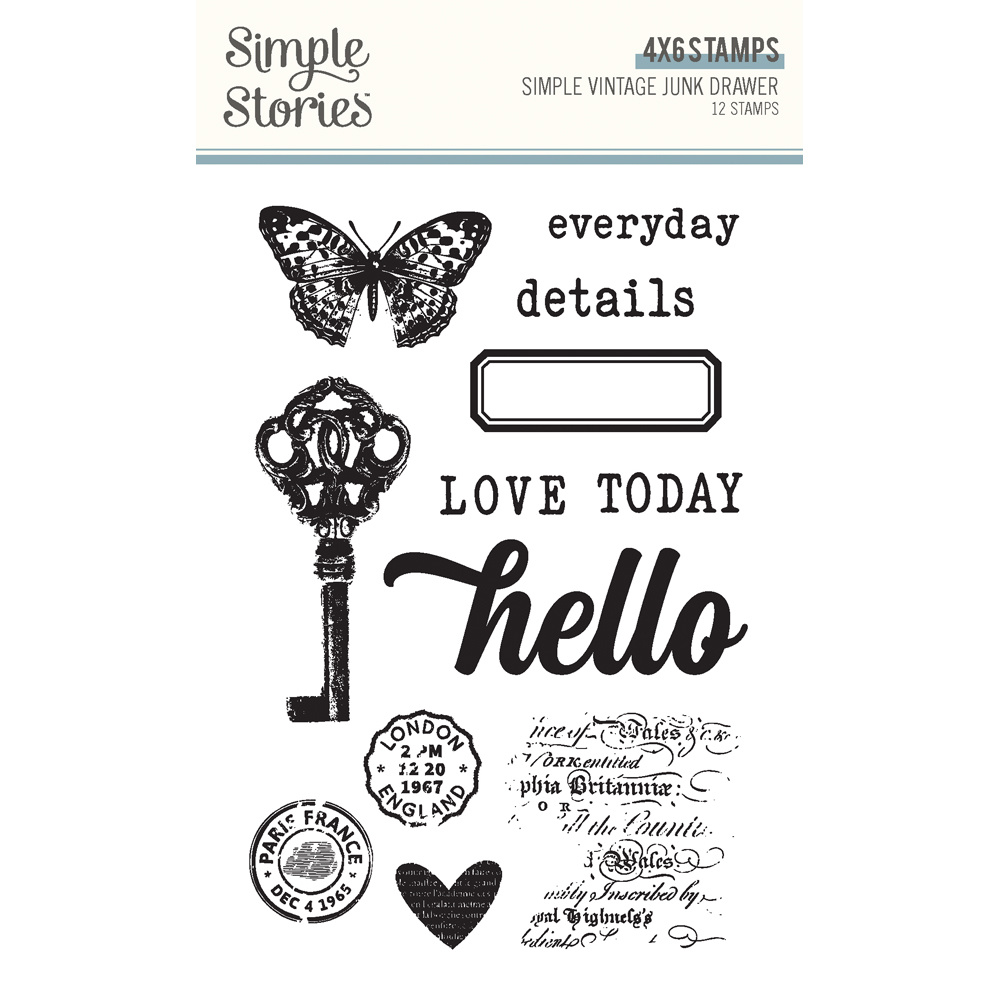 Simple Vintage Junk Drawer Stamps (26023) - Craftlines B.V.
