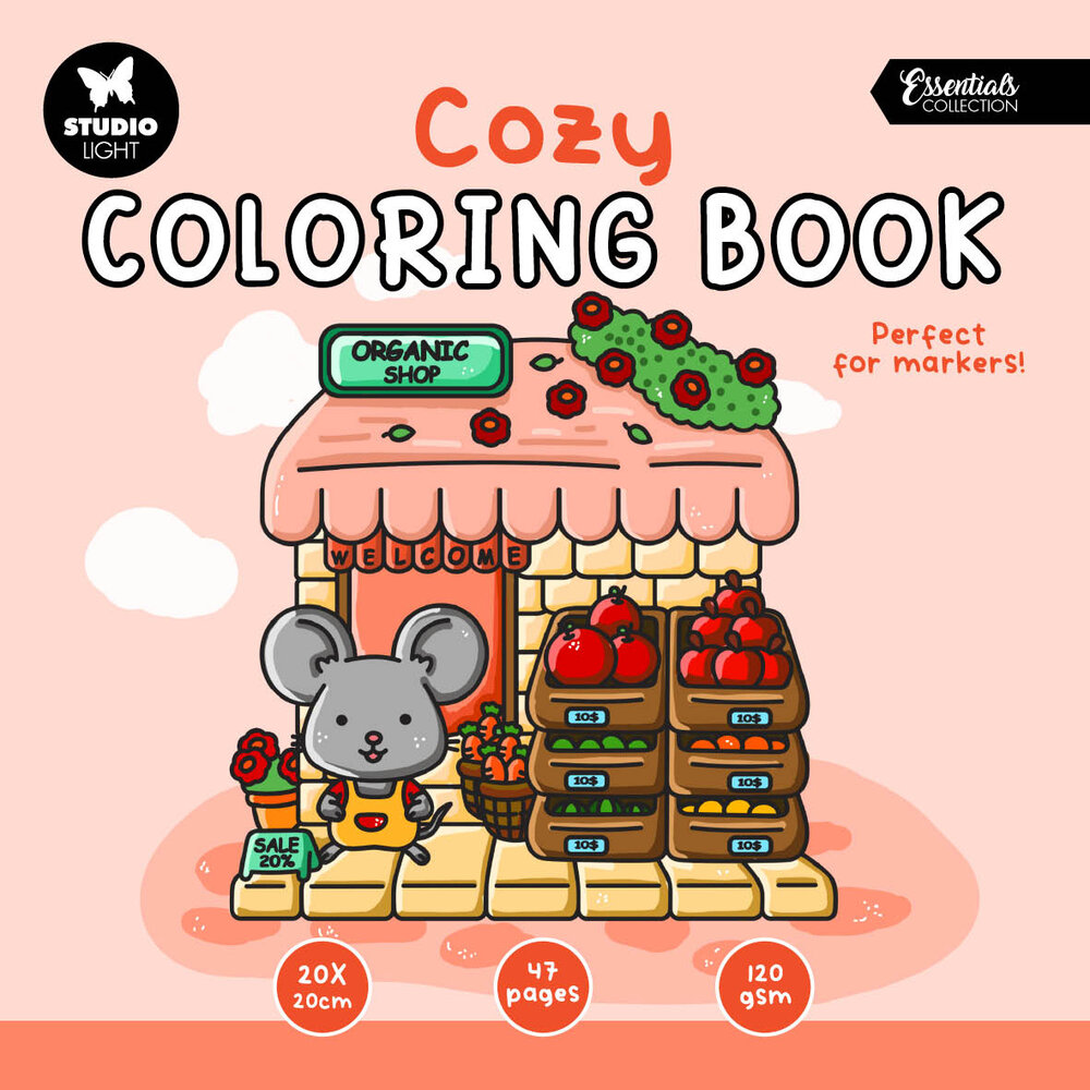 Essentials Coloring Book Cozy (SL-ES-CB02) - Craftlines B.V.