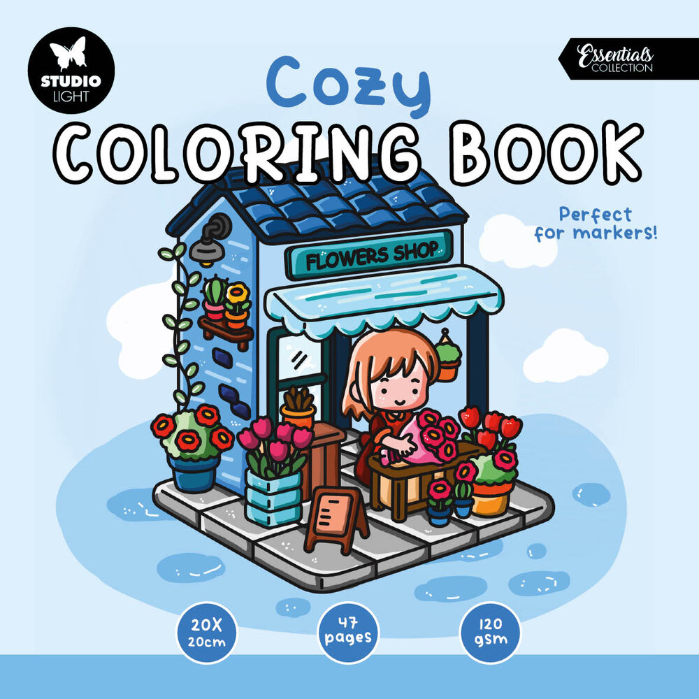 Essentials Coloring Book Cozy (SL-ES-CB03) - Craftlines B.V.