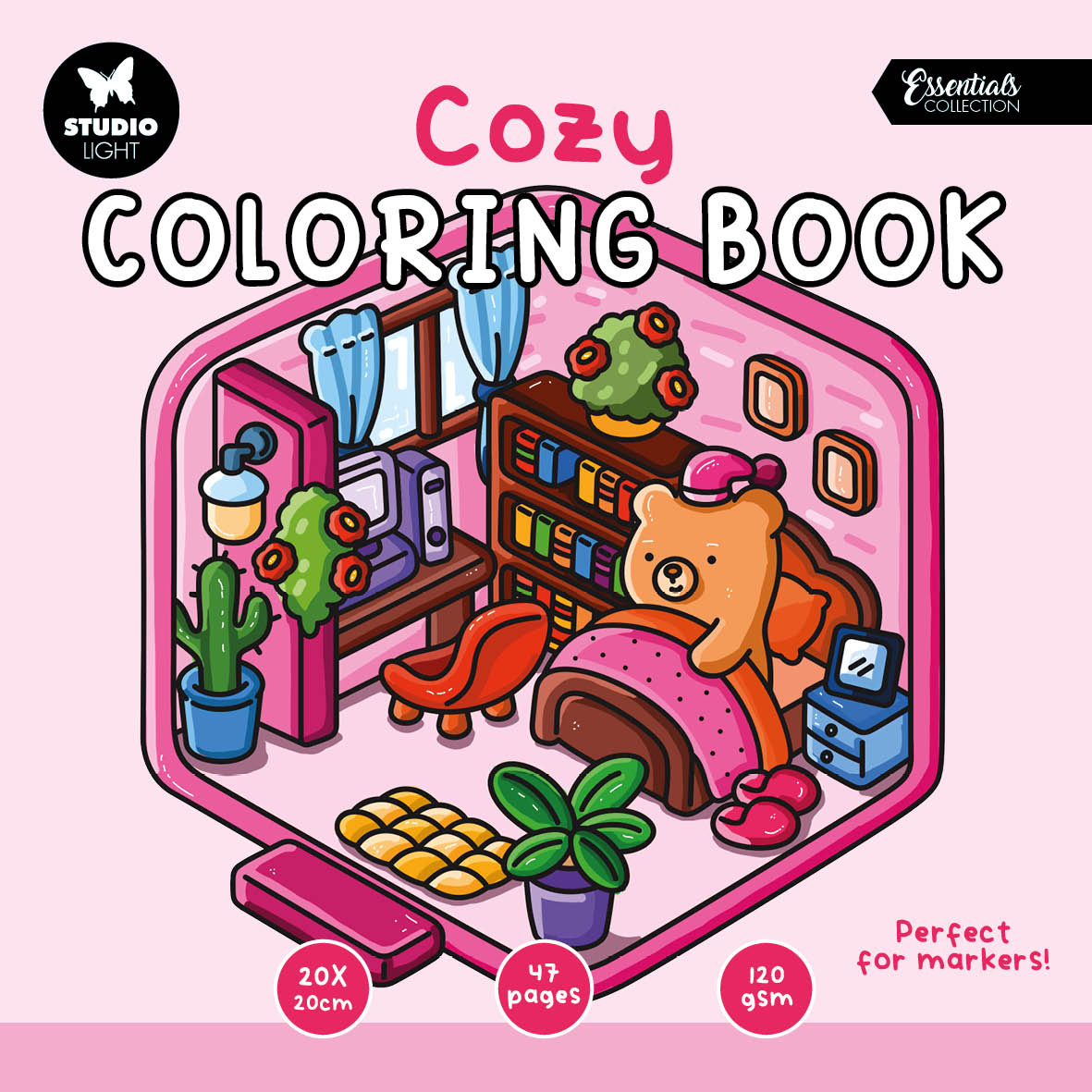 Essentials Coloring Book Cozy (SL-ES-CB05) - Craftlines B.V.