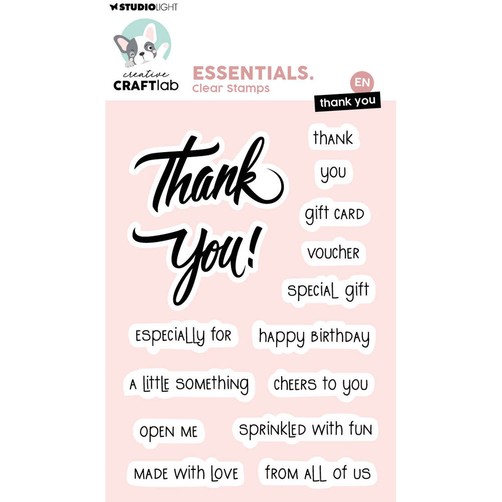Thank You EN Essentials Clear Stamps (CCL-ES-STAMP911) - Craftlines B.V.