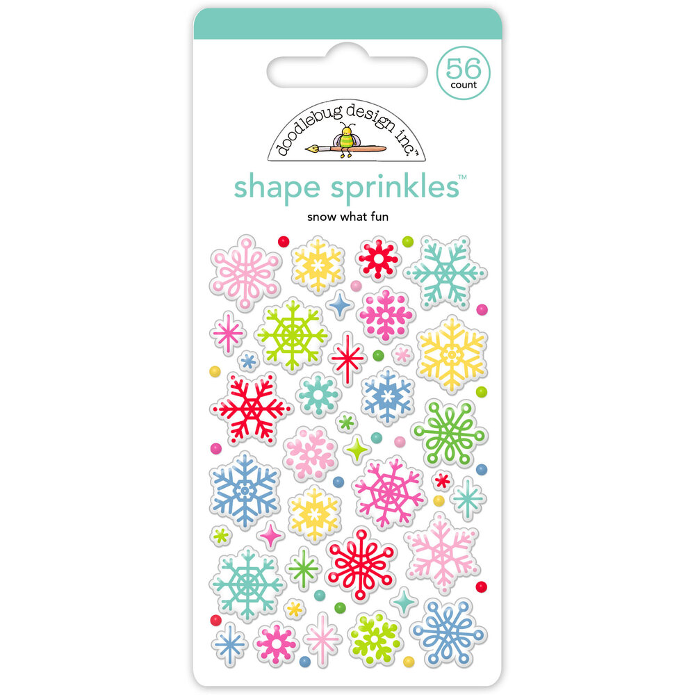 Oh What Fun Snow What Fun Shape Sprinkles (8953) - Craftlines B.V.