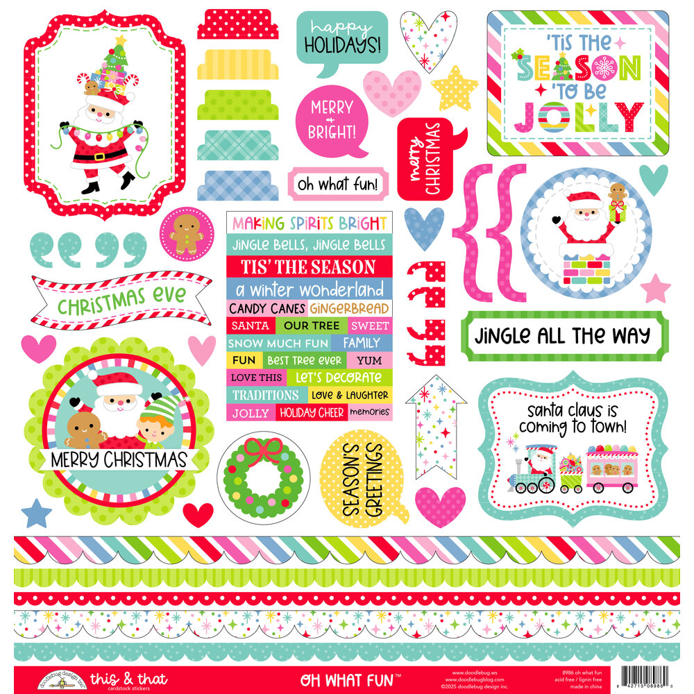 Oh What Fun This & That Stickers (8986) - Craftlines B.V.