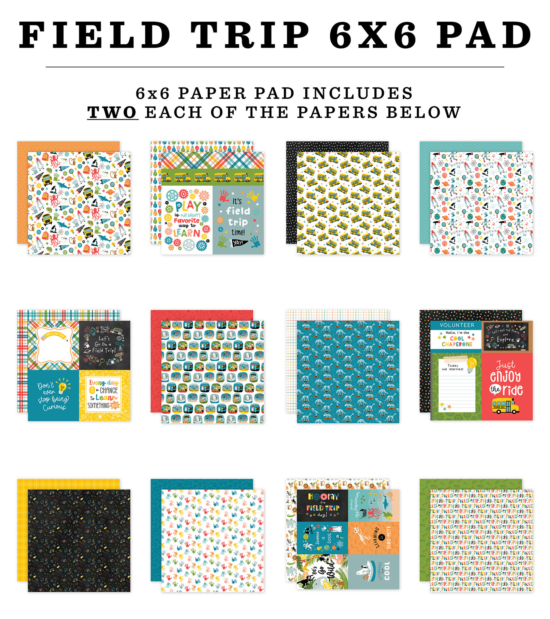 Field Trip 6x6 Inch Paper Pad (FT478023) - Craftlines B.V.