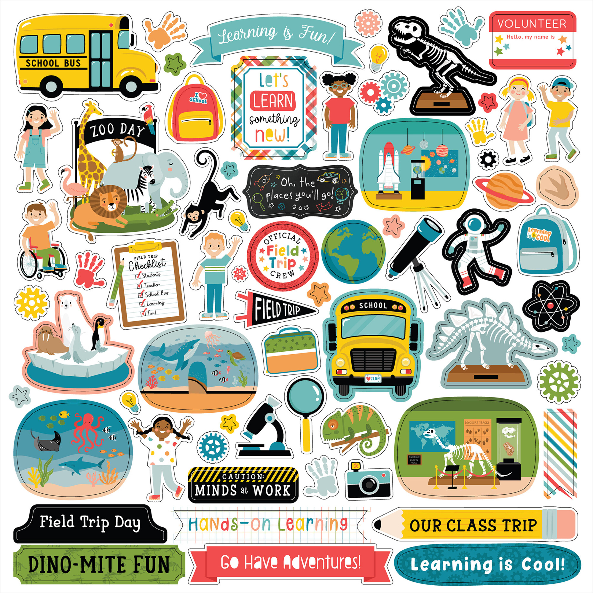 Field Trip 12x12 Inch Element Sticker (FT478014) - Craftlines B.V.