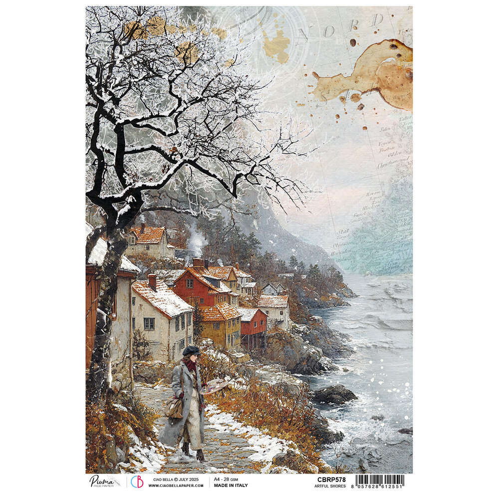 An Artist Journey A4 Rice Paper Artful Shores (5pcs) (CBRP578 ...