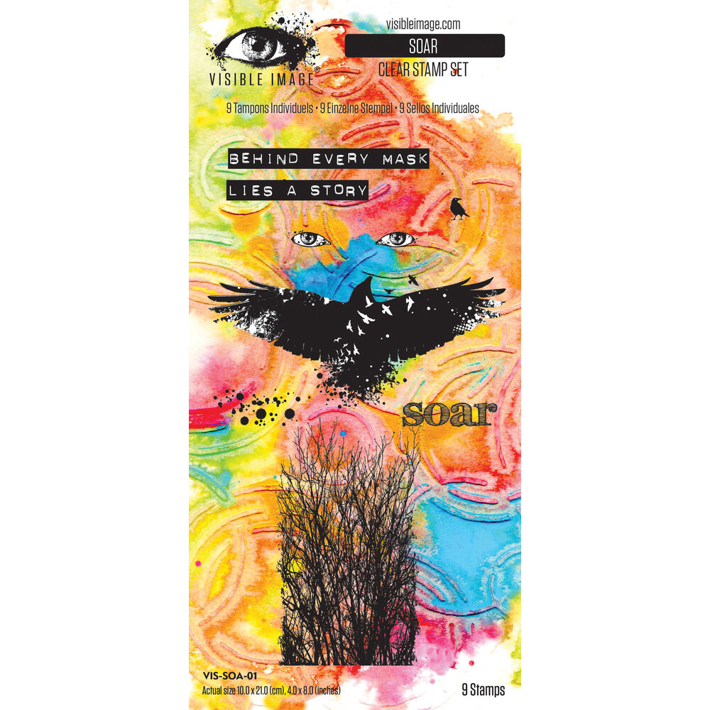 Time To Fly 4x8 Inch Stamp Set Soar (VIS-SOA-01) - Craftlines B.V.