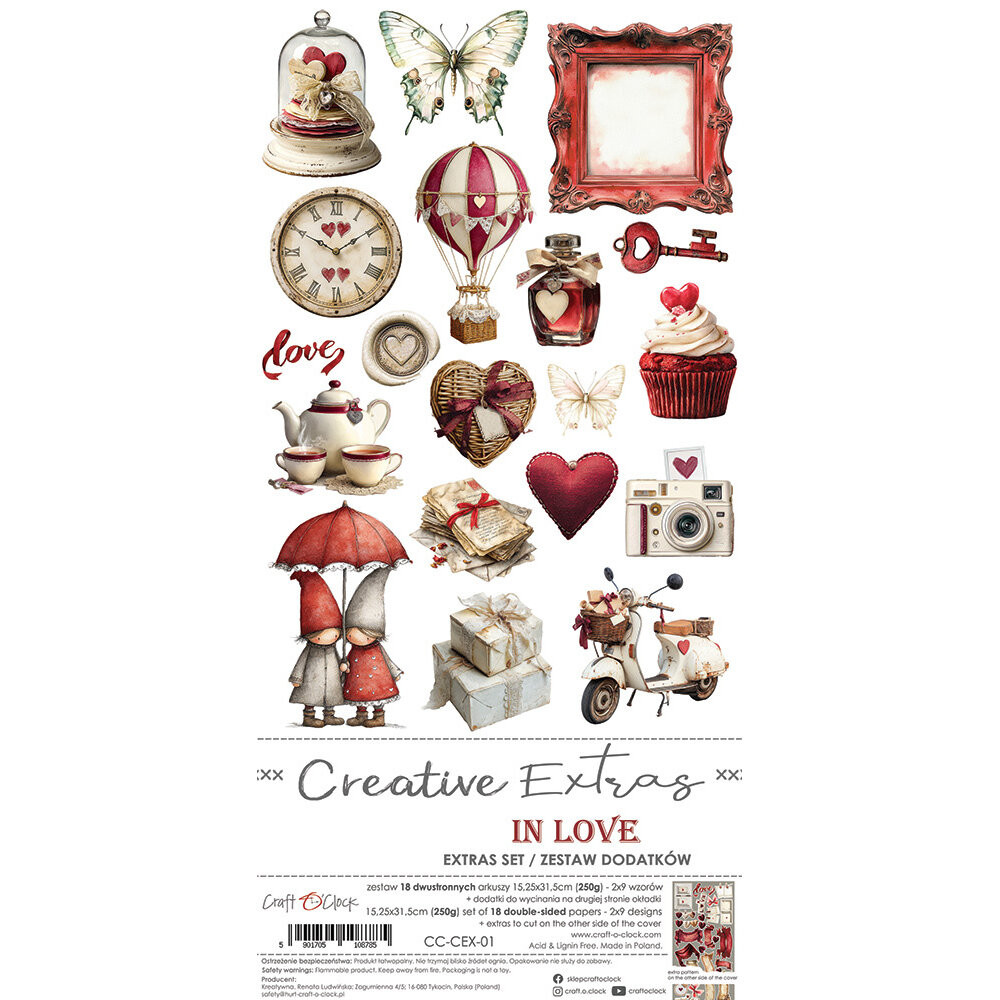 Creative Extras Set 01 In Love (CC-CEX-01) - Craftlines B.V.