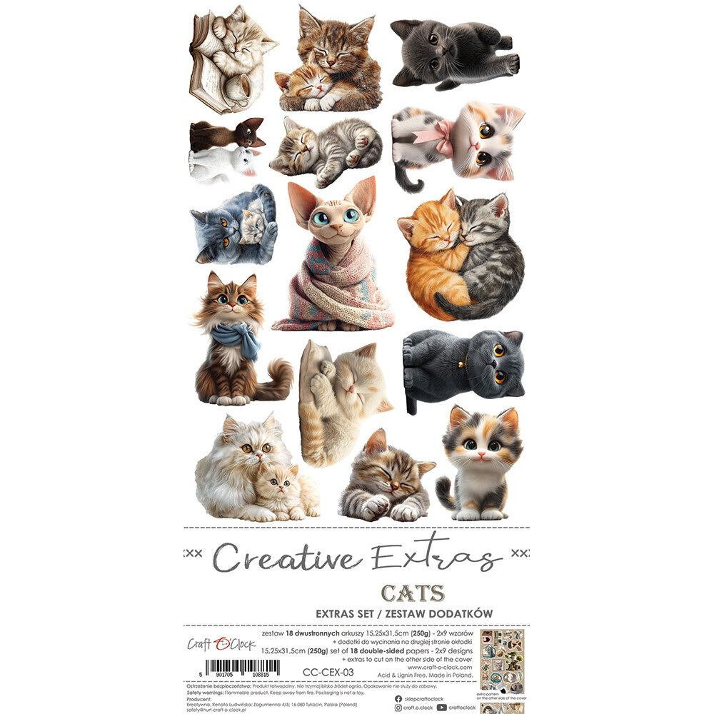 Creative Extras Set 03 Cats (CC-CEX-03) - Craftlines B.V.