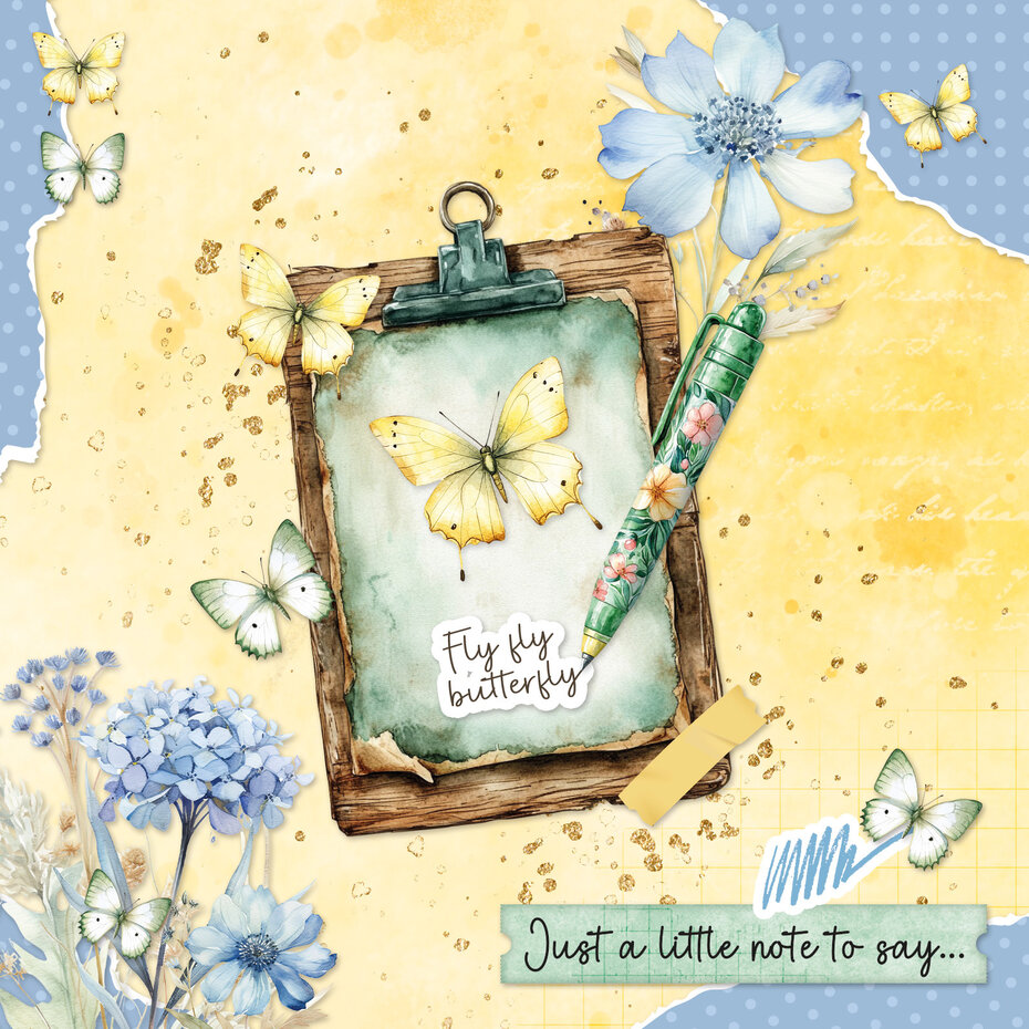 Spring Wings Card Making Paper Pad (SL-ES-CMP24) - Craftlines B.V.