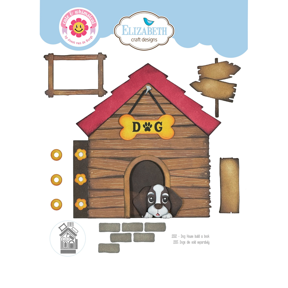 Dog Days Dies Dog House Build a Book (2332) - Craftlines B.V.