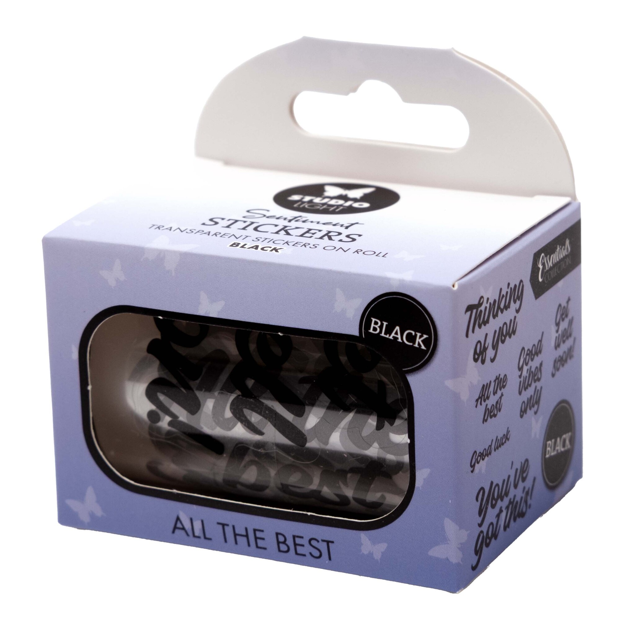 All The Best Black Transparent Stickers on Roll (SL-ES-STIC61 ...