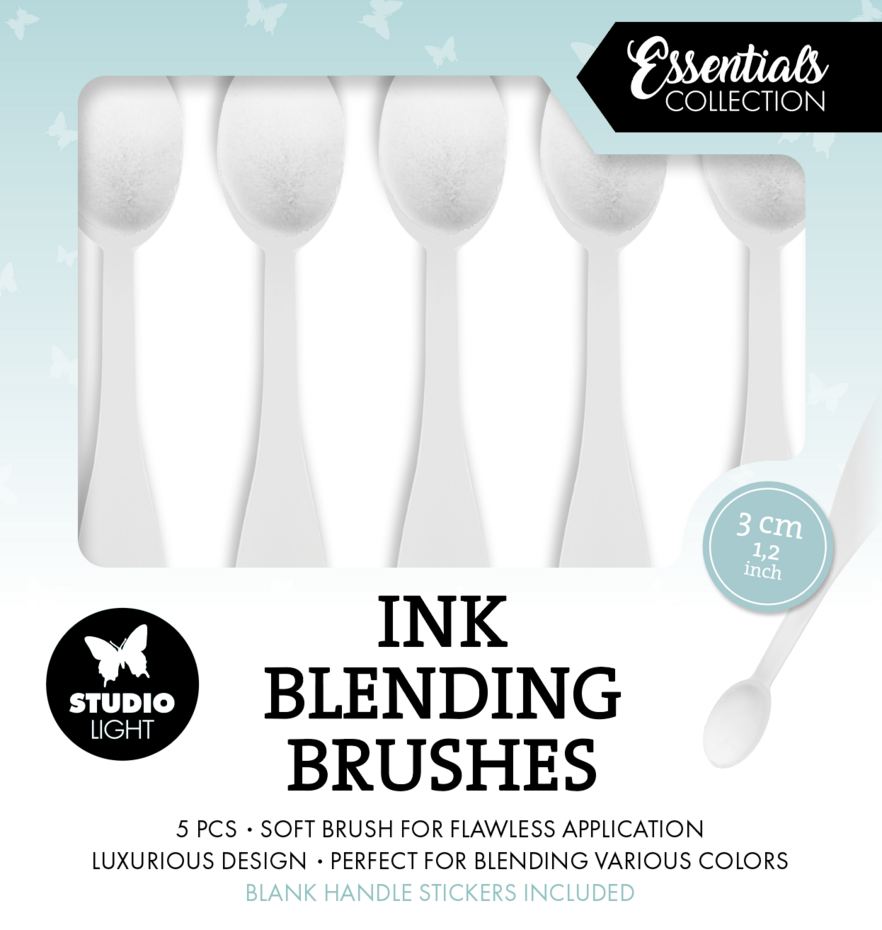 Ink Blending Brushes Soft 3cm (5pcs) (SL-ES-BBRU19) - Craftlines B.V.