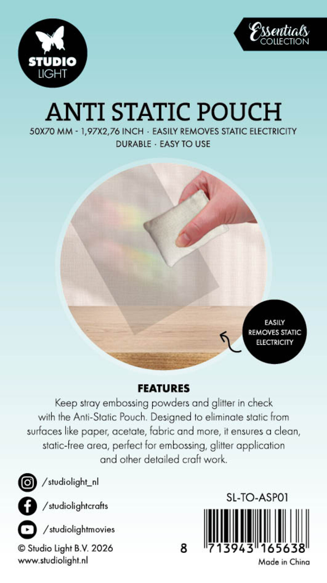Anti Static Pouch 50x70mm (SL-TO-ASP01) - Craftlines B.V.
