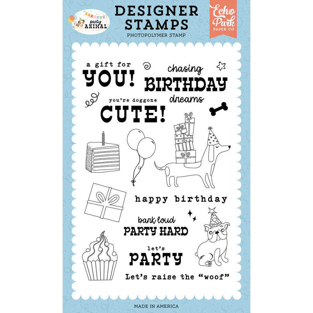 Party Animal Designer Stamps Chasing Birthday Dreams (PA480046 ...