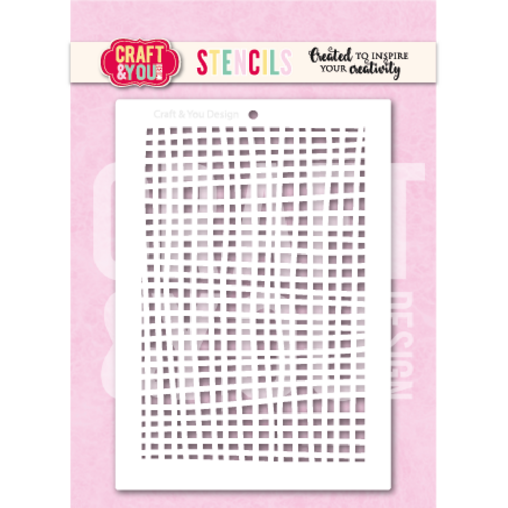Grid A6 Stencil (SC015) - Craftlines B.V.