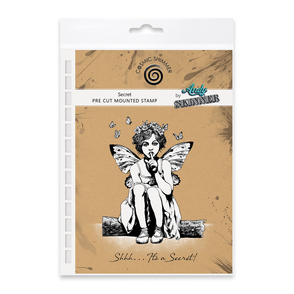 Andy Skinner Pre Cut Rubber Stamp Secret (07-0081-AS) - Craftlines B.V.
