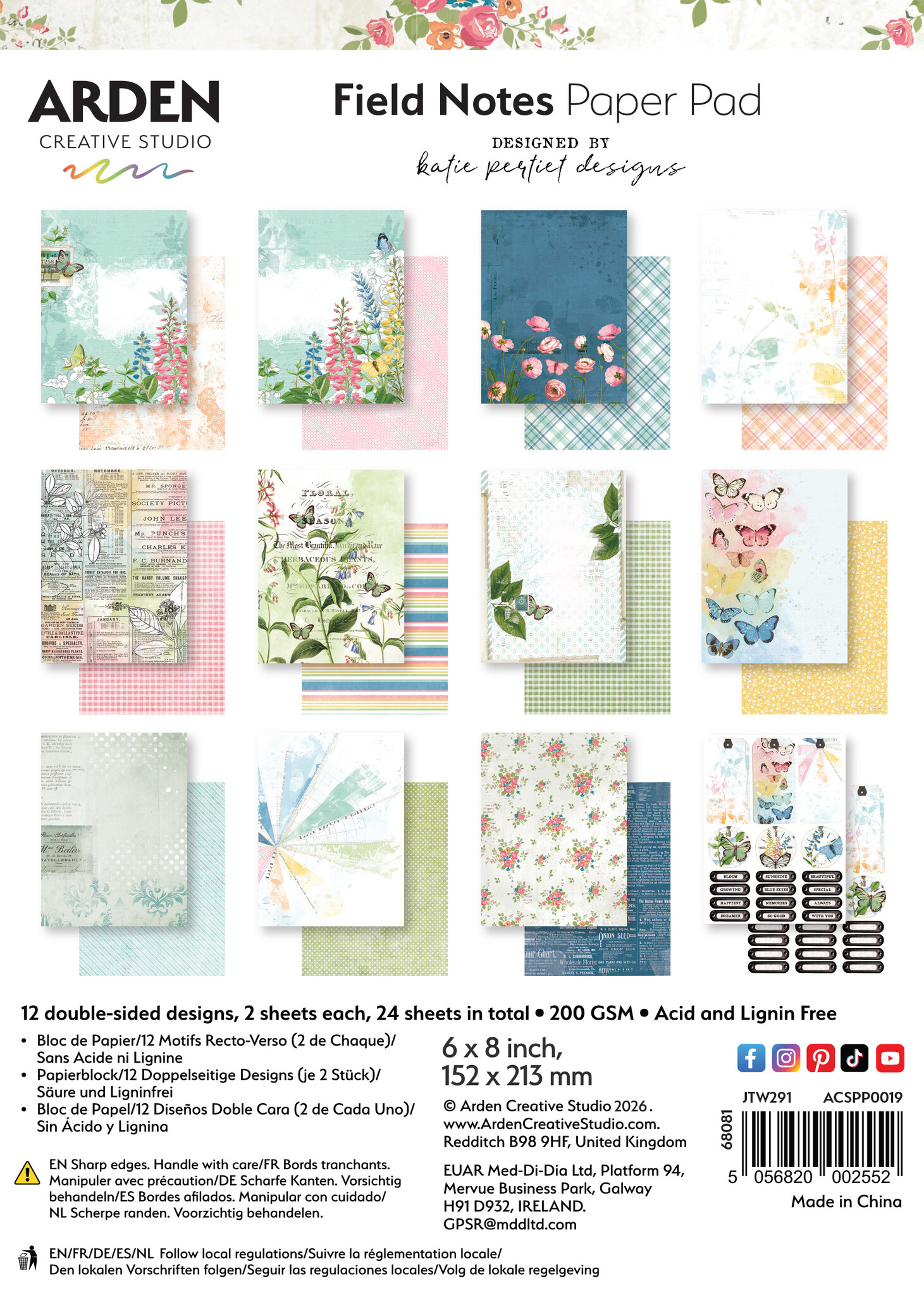 Field Notes 6x8 Inch Paper Pad (ACSPP0019) - Craftlines B.V.