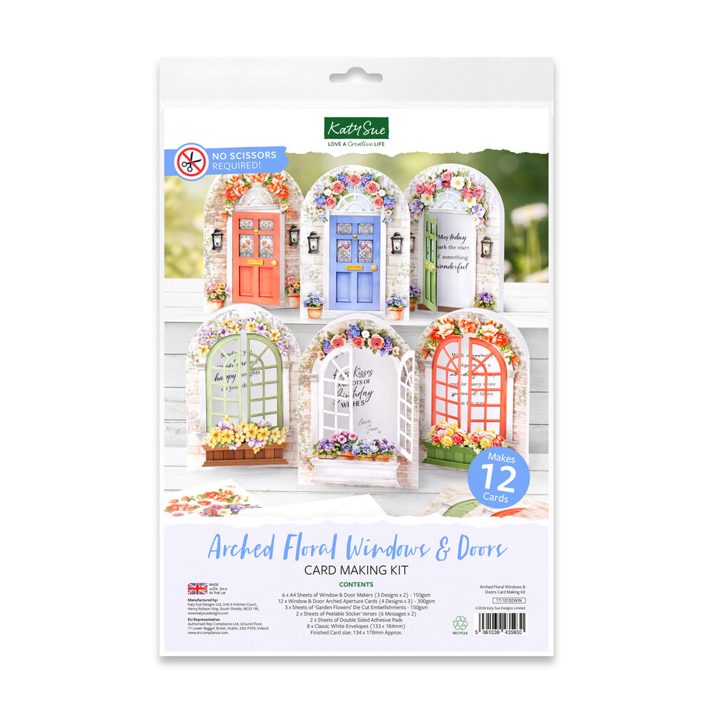 Arched Floral Windows & Doors Card Making Kit (17-10102WIN ...