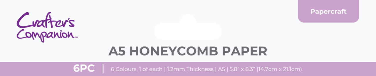 Honeycomb A5 Paper Pack (CC-HONCOMB-A5) - Craftlines B.V.