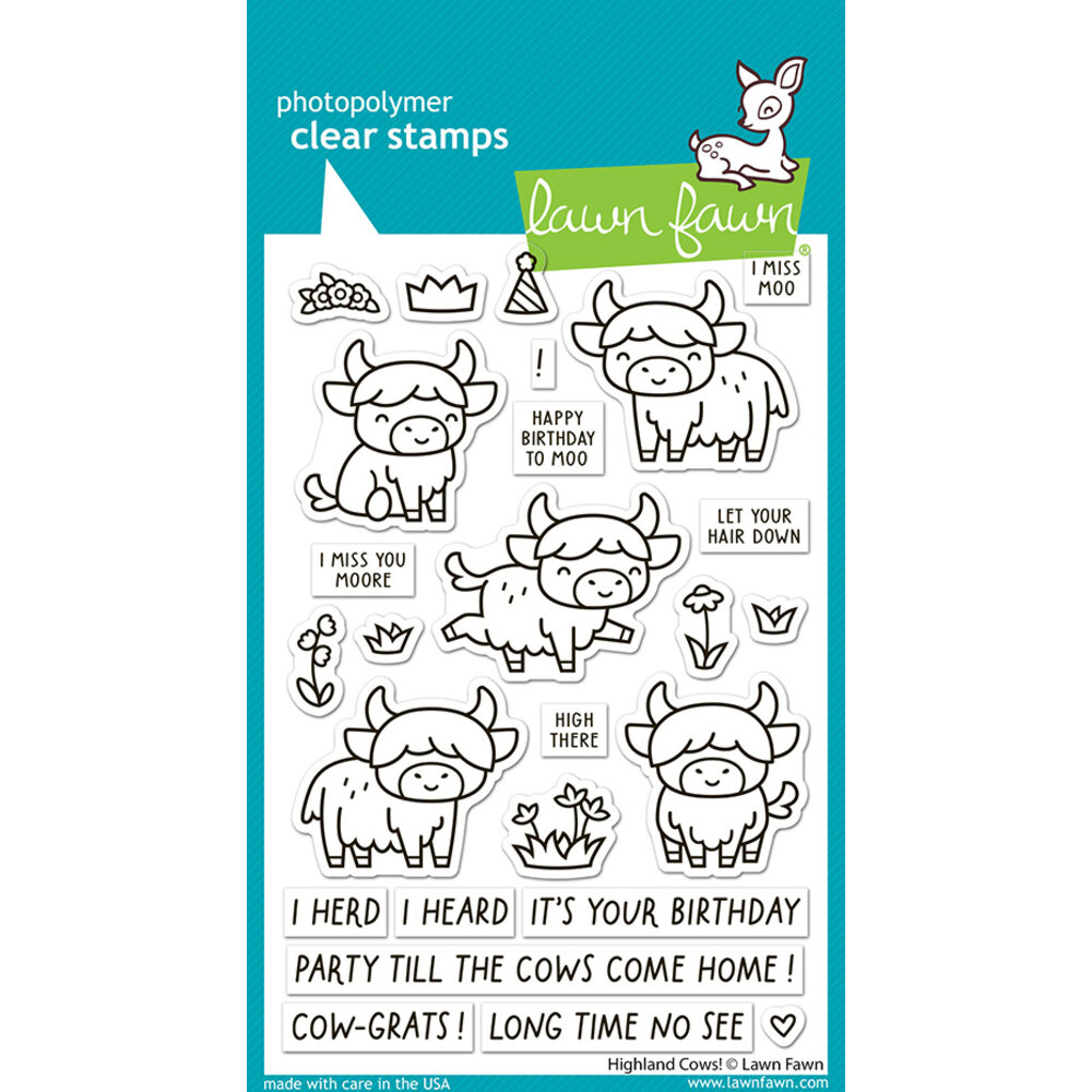 Highland Cows! Clear Stamps (LF4116) - Craftlines B.V.