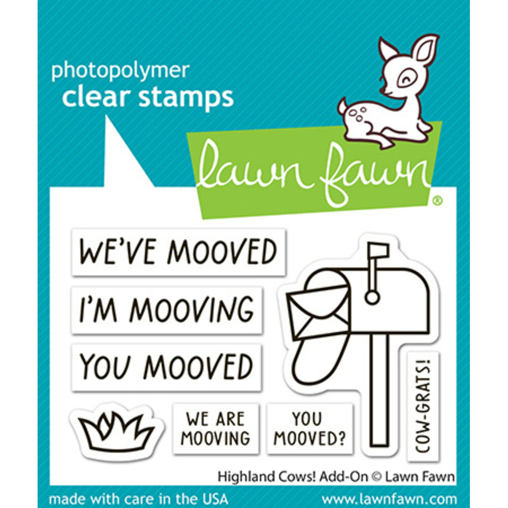 Highland Cows! Add-On Clear Stamps (LF4119) - Craftlines B.V.
