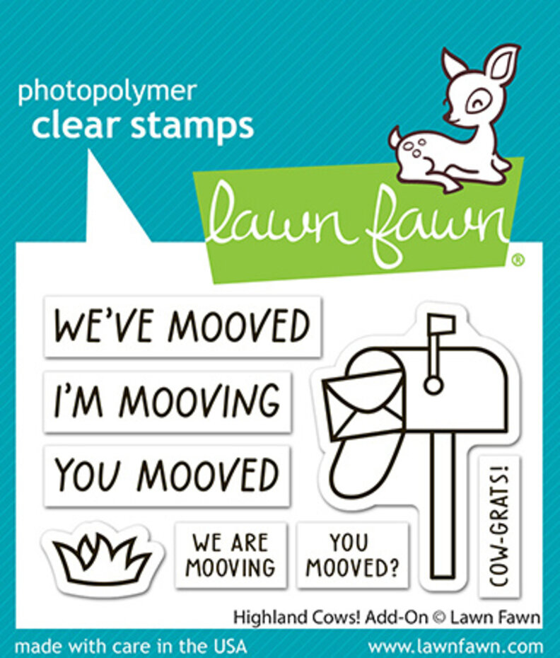 Highland Cows! Add-On Clear Stamps (LF4119) - Craftlines B.V.