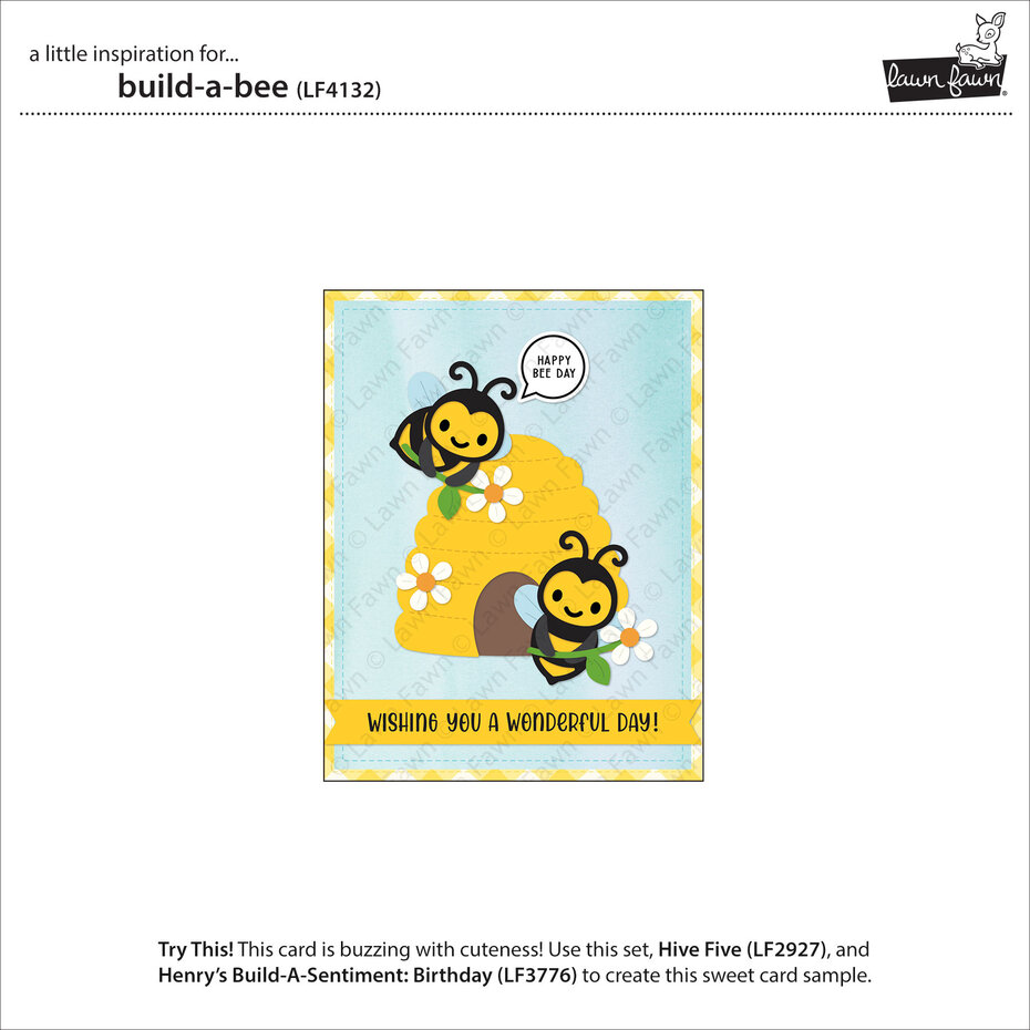 Build-A-Bee Stand-Alone Die (LF4132) - Craftlines B.V.